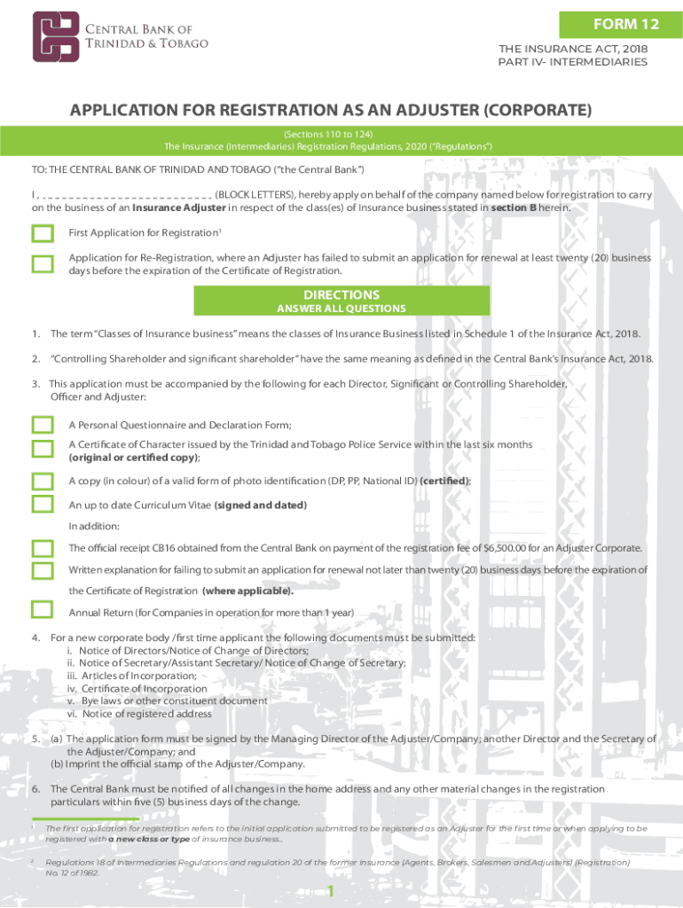Fillable Online Application Renewal Certificate of Registration ...