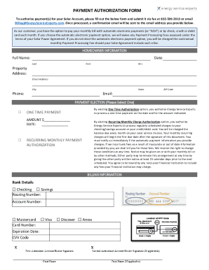 Fillable Online FREE 9+ Sample Payment Authorization Forms in MS Word ...