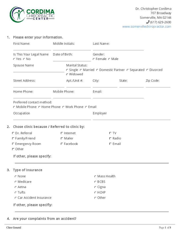 Fillable Online Christopher Cordima Fax Email Print - pdfFiller