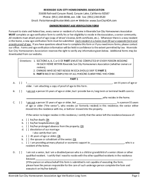Fillable Online SCCA Age Verification Form Fax Email Print - pdfFiller