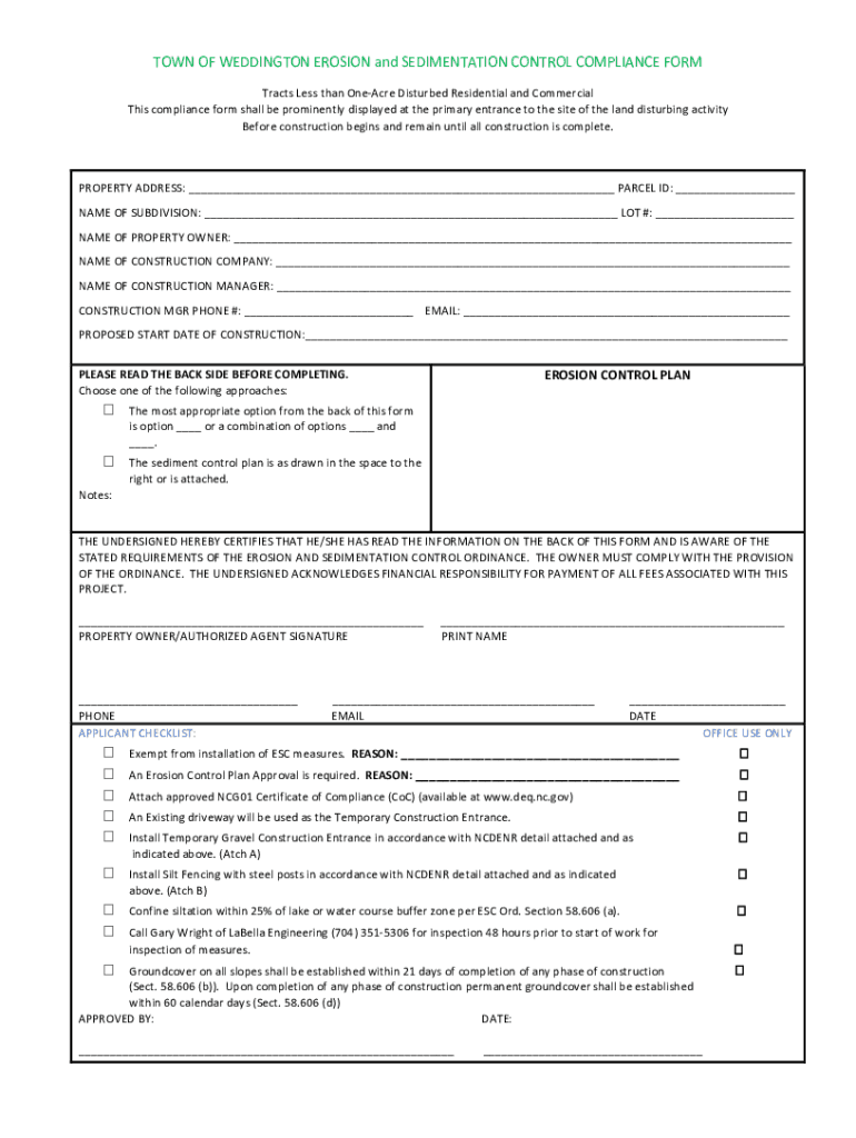 Fillable Online Guidelines for Soil Erosion and Sediment Control Fax ...