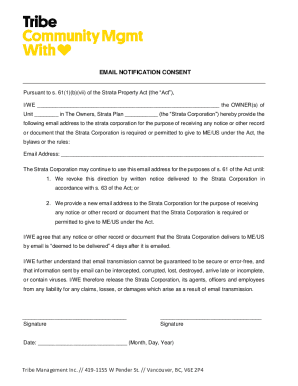 Fillable Online CONSENT TO RECEIVE ELECTRONIC DOCUMENTS AND ...