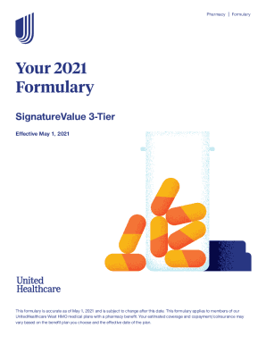 Fillable Online 2021 SignatureValue 3-Tier Prescription Drug List ...