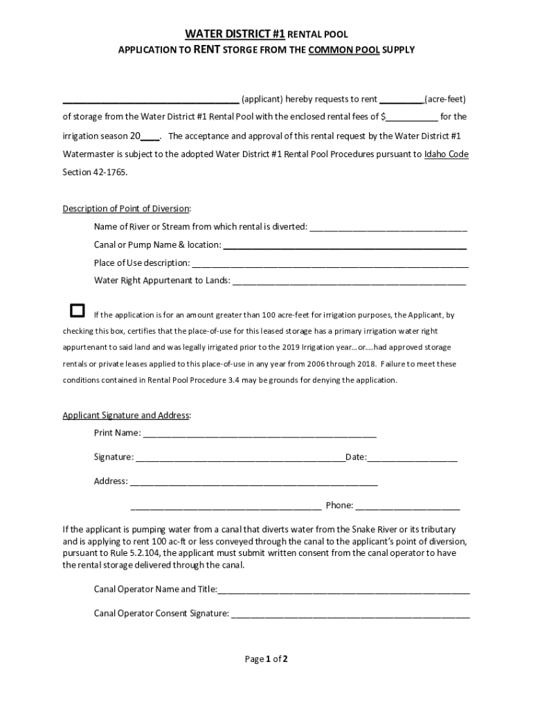 Fillable Online Swimming Pool Rental Regulations and Agreement Fax ...