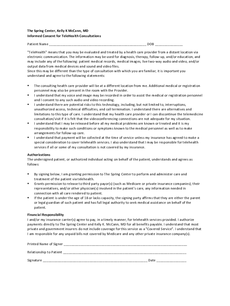 Fillable Online Informed Consnet.docx Fax Email Print - pdfFiller