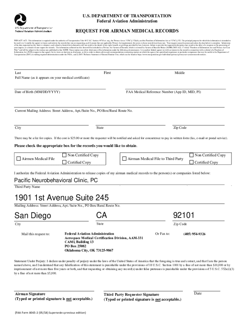 Fillable Online Ac 8060-69, Request for Copies of my Complete or ...