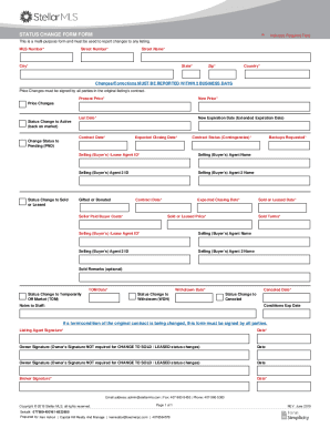 Fillable Online 10+ Free Employee Status Change Forms Templates - Word ...
