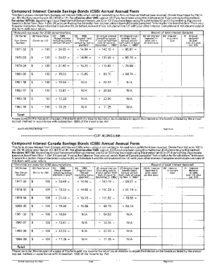 Fillable Online 5008-CSB Compound interest Canada savings bonds (CSB ...