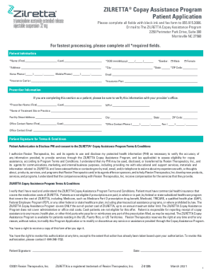 Fillable Online Copay Enrollment Form Fax Email Print - pdfFiller