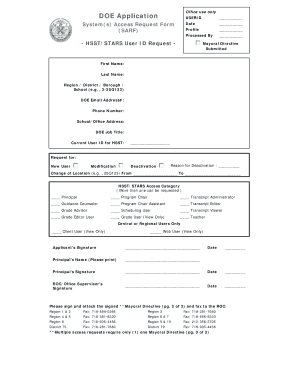 Fillable Online System(s) Access Request Form Fax Email Print - pdfFiller