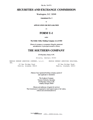 Fillable Online FORM U-1A. Filed 07182003 Fax Email Print - pdfFiller