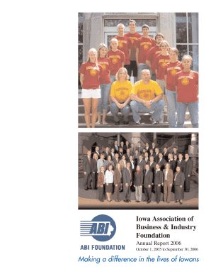 Fillable Online Abi annual report 11-06 - ABI Foundation Fax Email ...