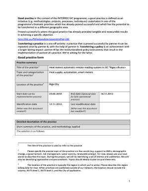Fillable Online Good practice form Fax Email Print - pdfFiller