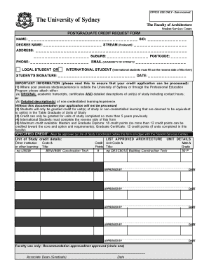 Fillable Online NAME: SID: DEGREE NAME: STREAM : ADDRESS: SUBURB ...