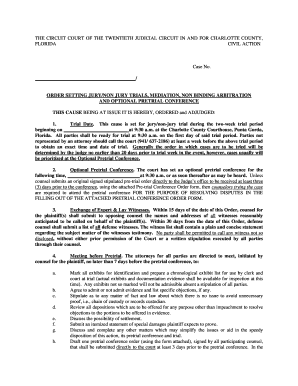 Fillable Online ACL Master Order settting Trial and PTC-Webdoc Fax ...