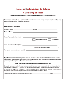 Fillable Online nicwa Presentation Submission Form - nicwa Fax Email ...