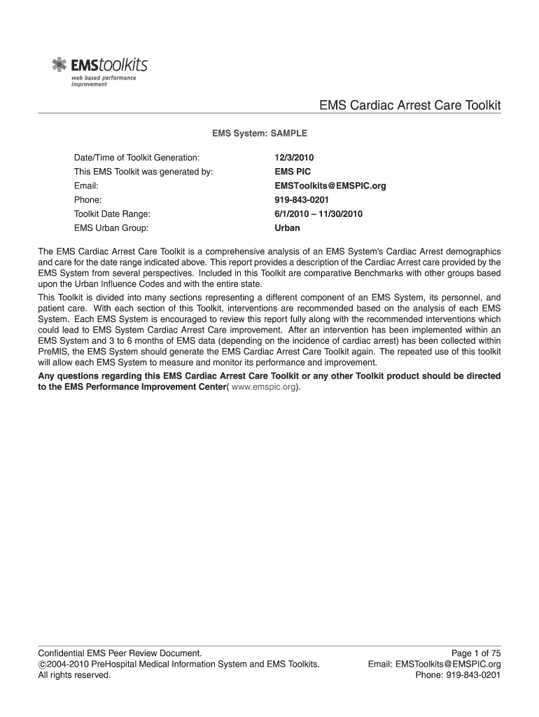Fillable Online emspic Download sample - EMS Performance Improvement ...