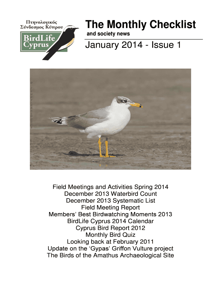 Fillable Online birdlifecyprus Monthly Bird Quiz - birdlifecyprus Fax ...