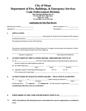 Fillable Online cityofolean City of Olean Fax Email Print - pdfFiller