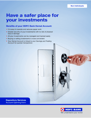 Fillable Online Non Individual Demat AOF - NSDL amp CDSL - HDFC Bank ...
