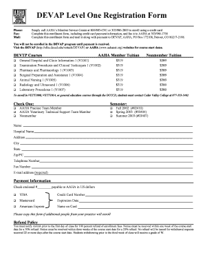 Fillable Online ollie dcccd DEVAP Level One Registration Form - ollie ...