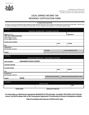 Fillable Online neshaminy GOVERNORS CENTER FOR LOCAL GOVERNMENT ...