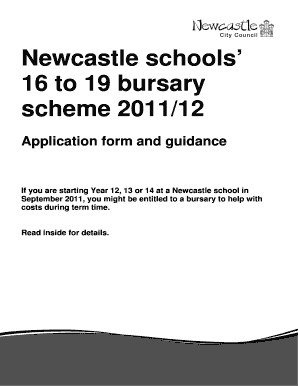 Fillable Online Guidance and application form for 16-19 Bursary.doc Fax Email Print - pdfFiller