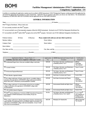 Fillable Online bomi FMA Designation - BOMI - bomi Fax Email Print ...