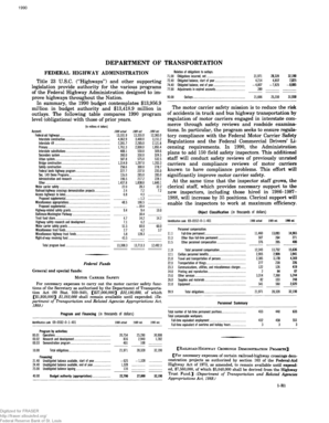 Fillable Online fraser stlouisfed Department of Transportation. Budget ...