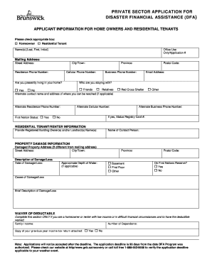 Fillable Online www2 gnb PRIVATE SECTOR APPLICATION FOR DISASTER ...