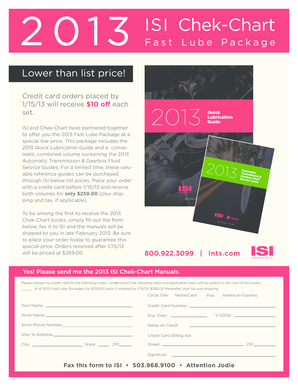 Fillable Online Fast Lube Package Fax Email Print - pdfFiller