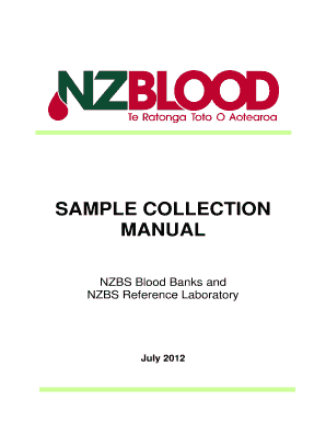 Fillable Online NZBS Blood Banks and Fax Email Print - pdfFiller
