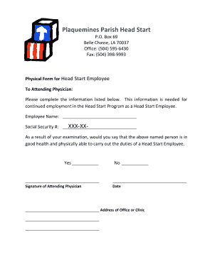 Fillable Online ppsb HS Employee Physical Form.pdf Fax Email Print ...