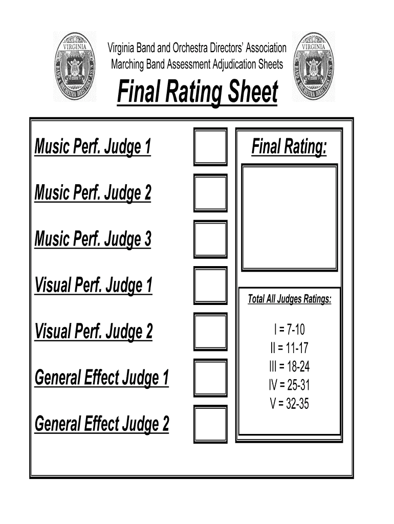 Fillable Online vboda VBODA Marching Festival Sheetsppt - vboda Fax ...