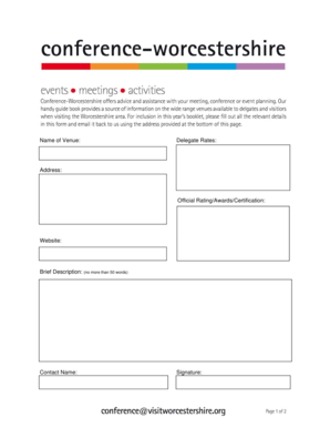 Fillable Online Welcome to Worcestershire Form Fax Email Print - pdfFiller