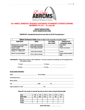 Fillable Online abrcms 2010 Annual Biomedical Research Conference for ...