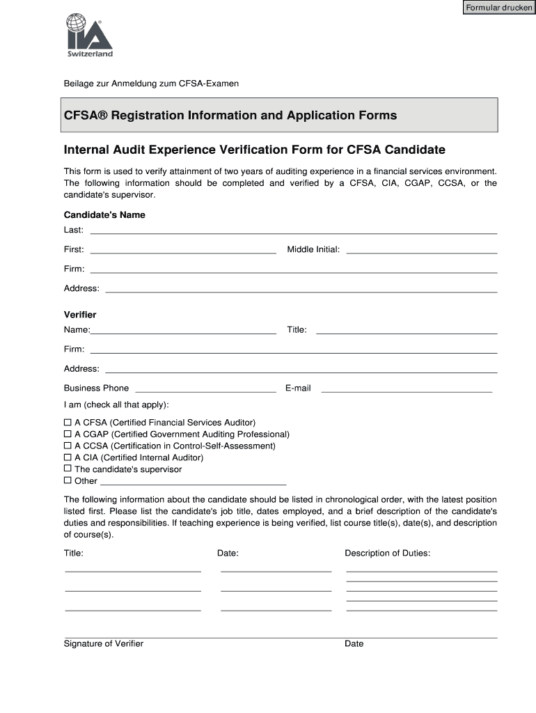 Fillable Online svir CFSA Registration Information and bApplicationb ...