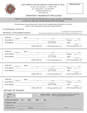 Fillable Online sffma Add Members Form - SFFMA.org Fax Email Print ...