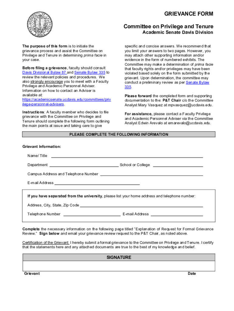 Fillable Online academicsenate ucdavis Academic Senate Santa Cruz Division Doc TemplatePDFfiller ...