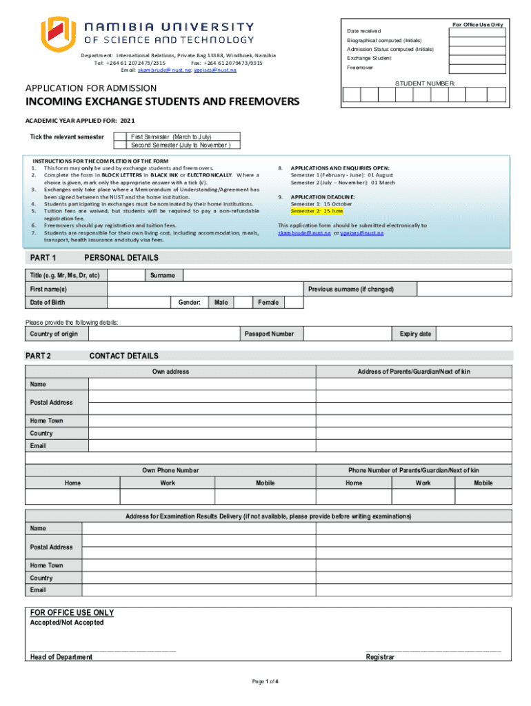 Nust Application Form - Fill Online, Printable, Fillable, Blank | pdfFiller