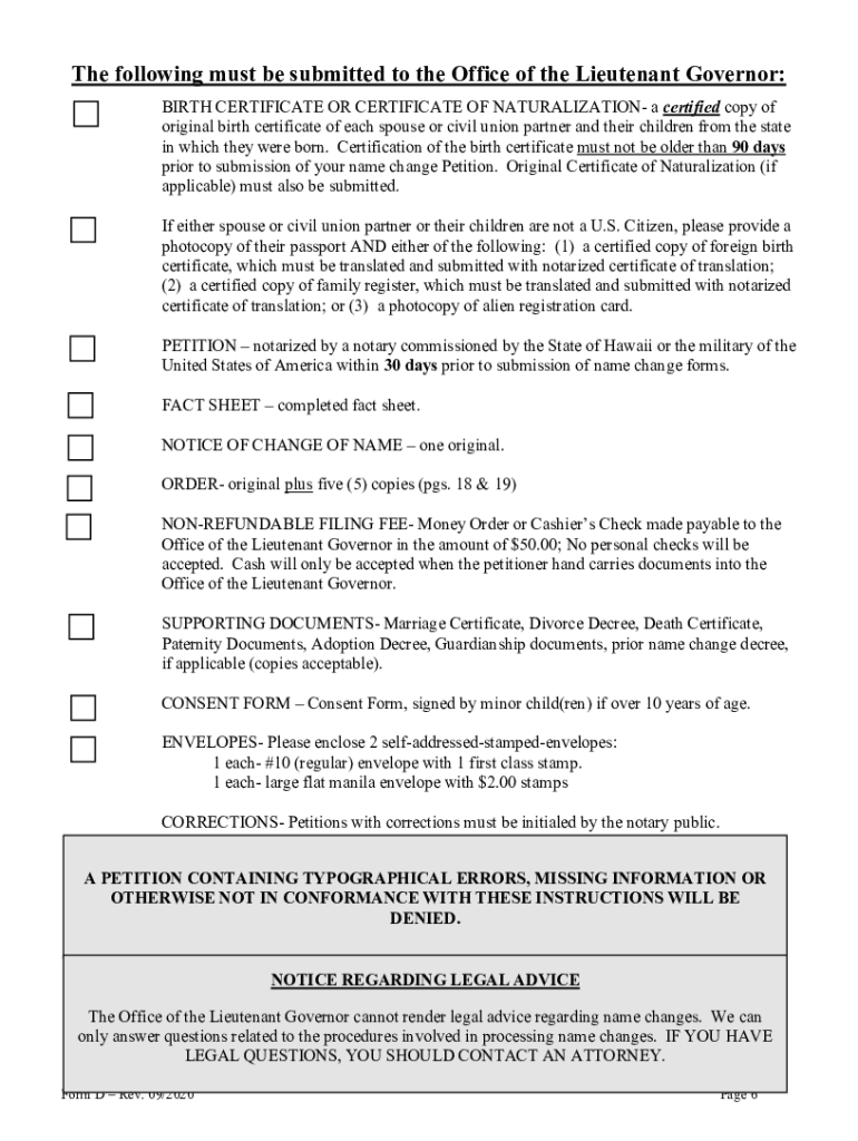 Fillable Online INSTRUCTIONS FOR NOTARY PUBLIC NAME CHANGE Fax Email ...