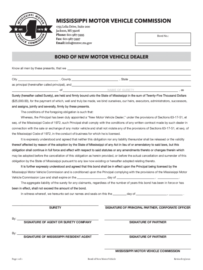 Fillable Online 53735 Bond Form v3 Fax Email Print - pdfFiller