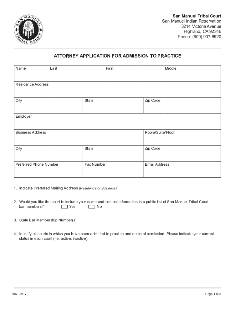 Fillable Online ATTORNEY APPLICATION FOR ADMISSION PRO HAC VICE Fax ...