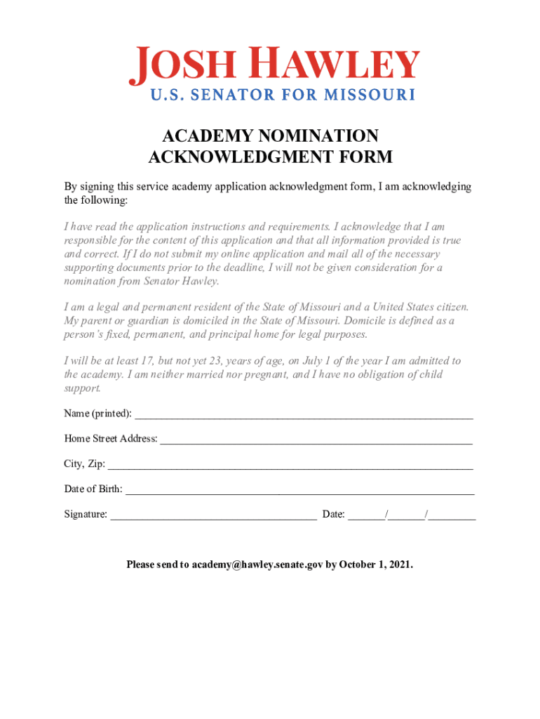 Fillable Online Acknowledgement Form.docx Fax Email Print - pdfFiller