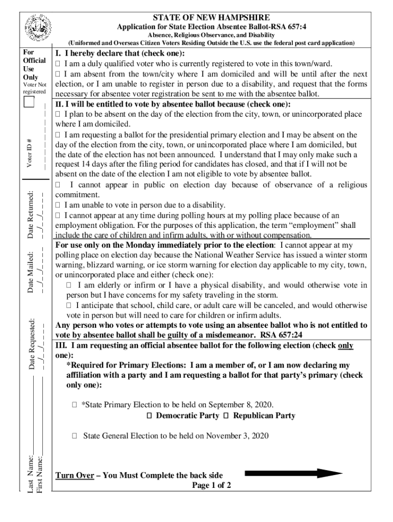 Fillable Online Absence, Religious Observance, and Disability Fax Email ...