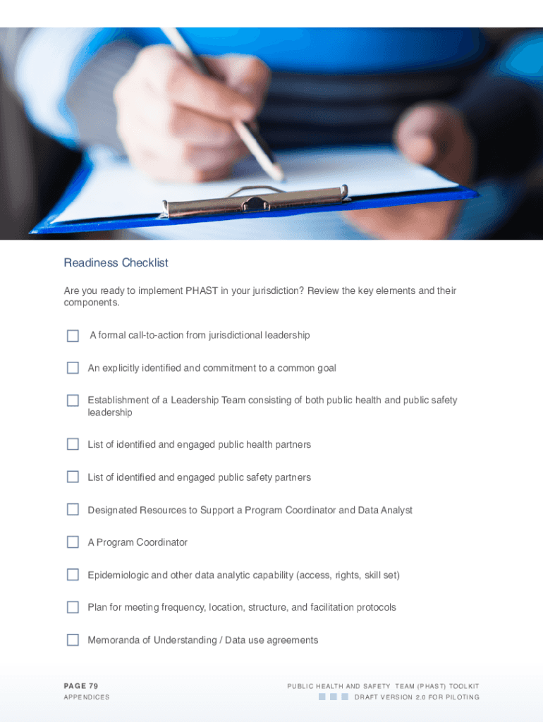 Fillable Online Public Health and Safety Teams (PHAST) Toolkit. A ...