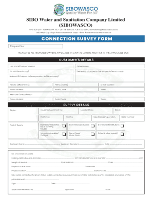 Fillable Online Connection-Survey-Form* Fax Email Print - pdfFiller