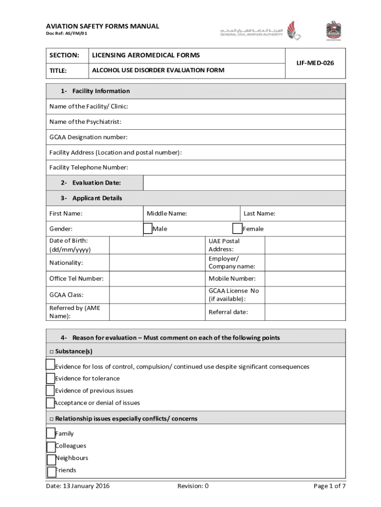 Fillable Online AVIATION SAFETY FORMS MANUAL Fax Email Print - pdfFiller