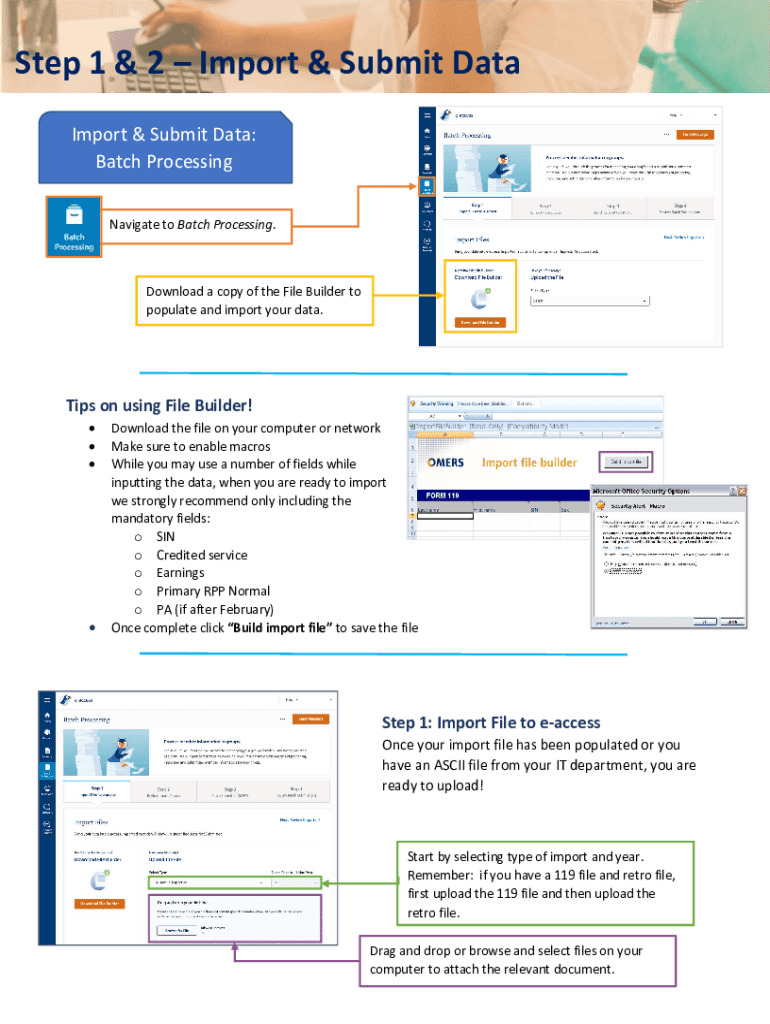 Fillable Online e-Form 119 - Step 1 and 2 Fax Email Print - pdfFiller