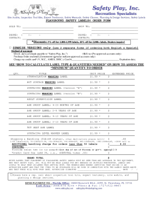 Fillable Online Playground Safety Inspection Tools Fax Email Print ...